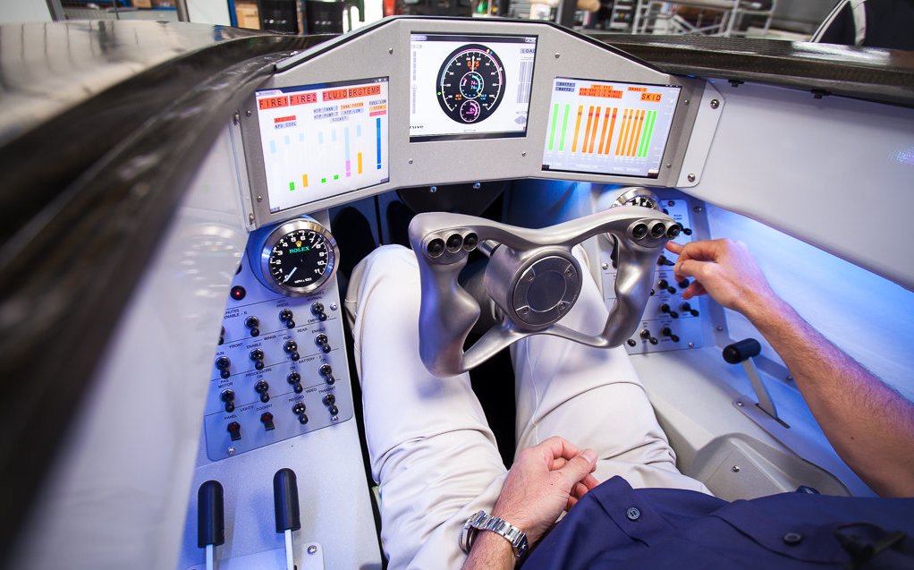 Así es el interior del Bloodhound SCC, el coche de los 1.600 km/h