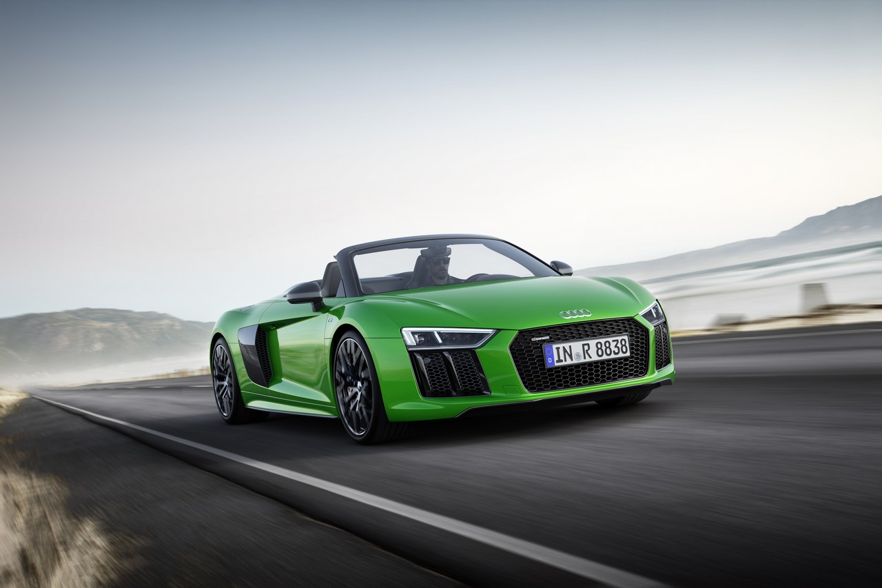 Audi R8 Spyder V10 plus, el descapotable con más potencia