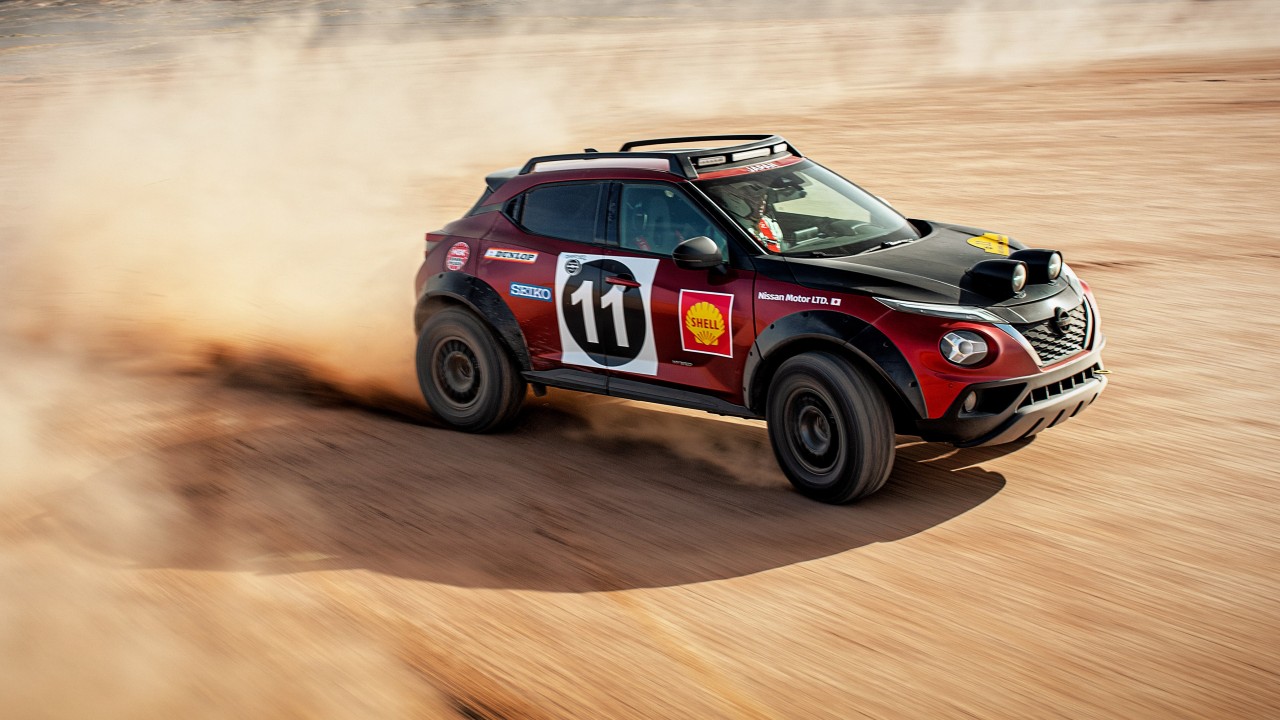 Nissan Juke Hybrid Rally Tribute: un bonito homenaje al 240Z Safari Rally Z