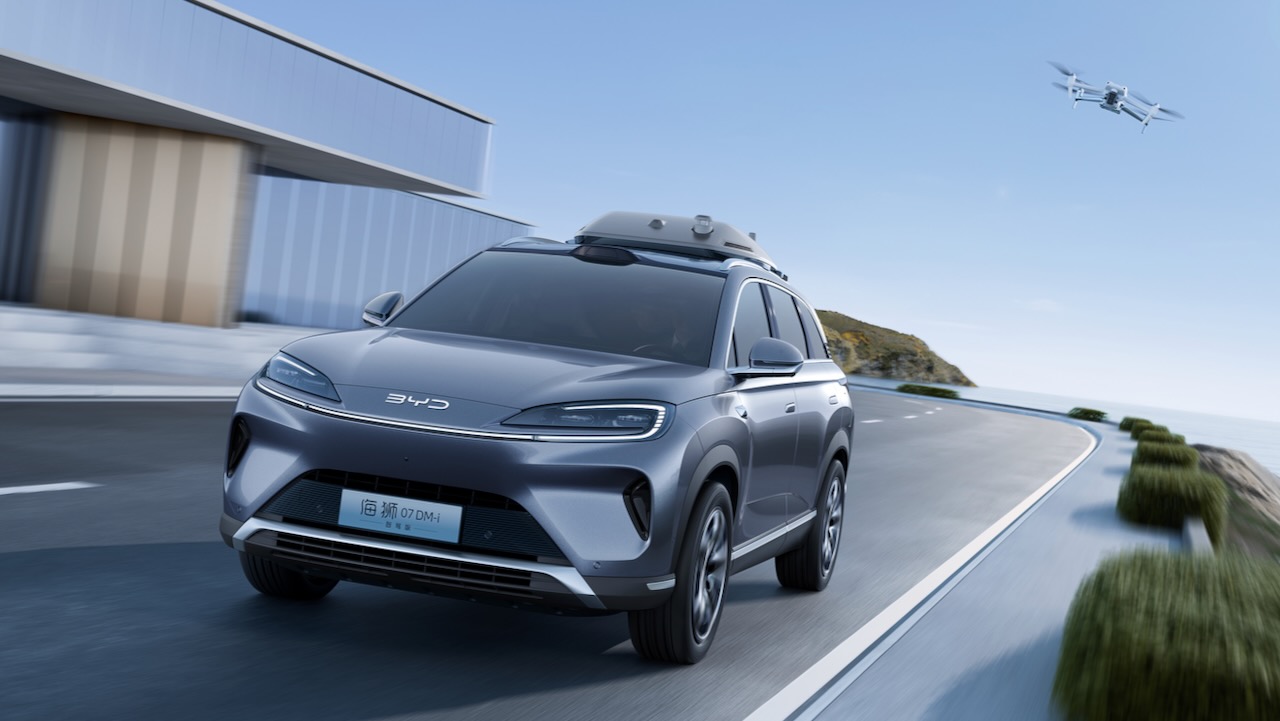 BYD se une a DJI para ofrecer drones integrados en sus coches